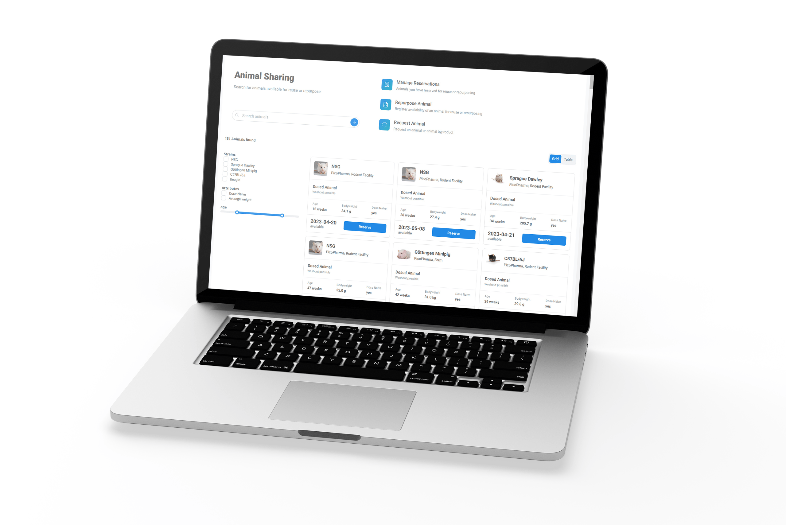 Digital Platform for sharing animals – PicoTeam